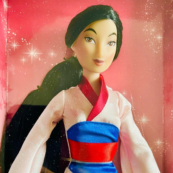 Disney | Toys | Disney Mulan Doll With Red And Blue Outfit | Poshmark
